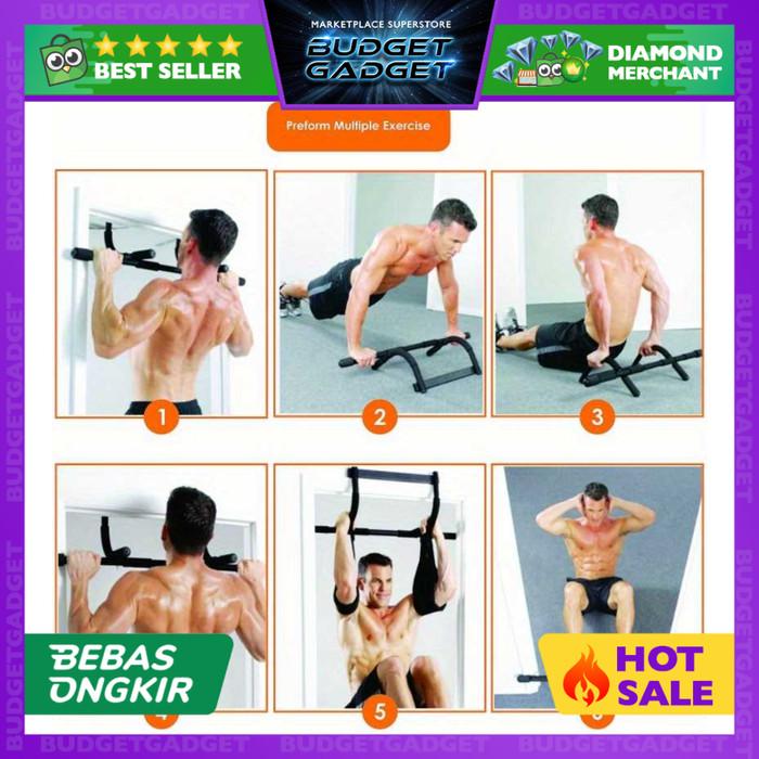 Jual TaffSPORT Tiang Latihan Pull Up Push Up Sit Up Multifungsi Pintu ...