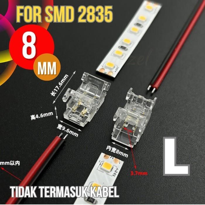 Jual Konektor 2835 SMD 8 mm Soket Sambungan Lampu Led Strip - L - Jakarta Utara - Glizel | Tokopedia