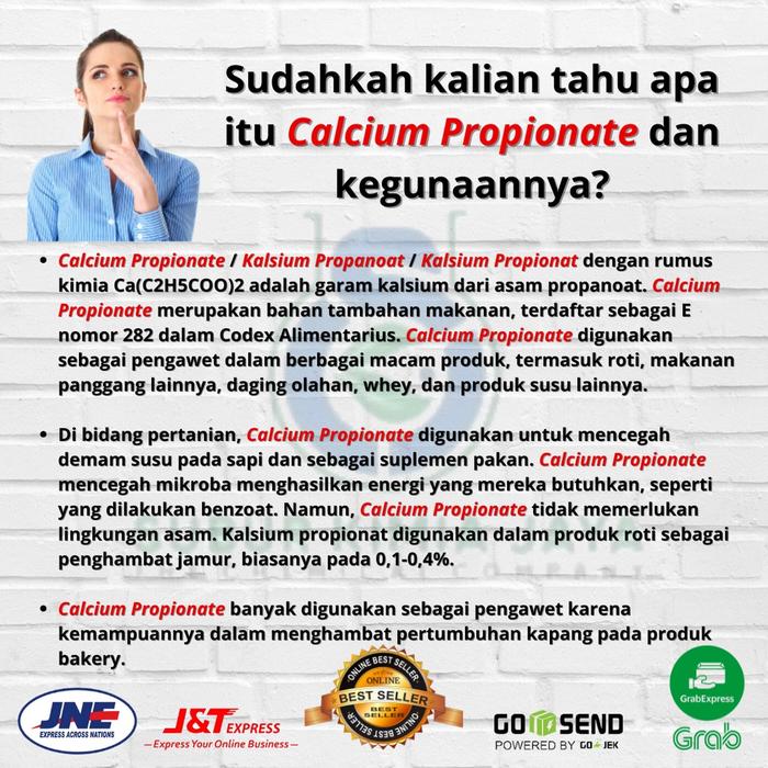 Jual Calcium Propionate Powder Mupro Ex. RRC Food Grade Anti Tengik 1 ...