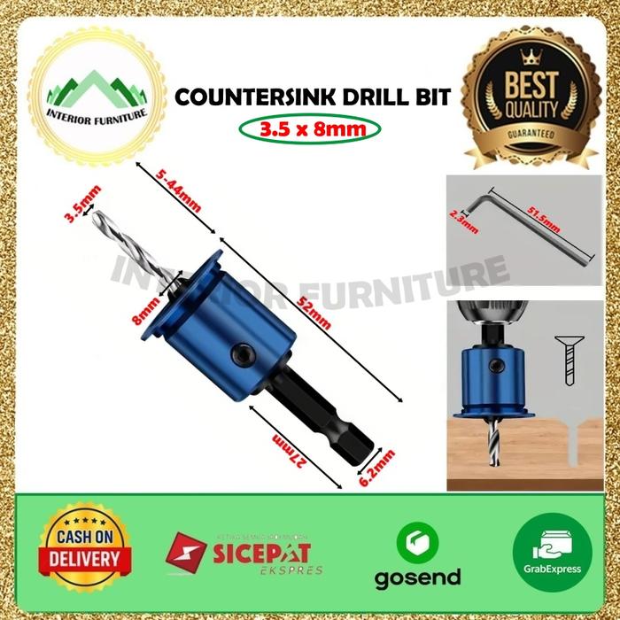 Jual Mata Bor Alat Pembuka Lubang Sekrup Alat Depth Tungsten Steel ...