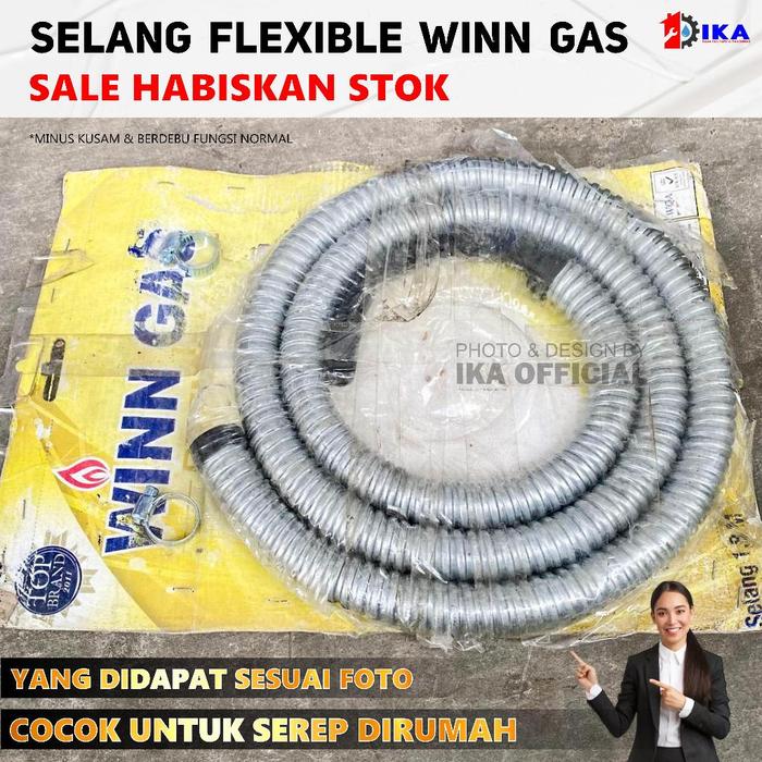 Promo Selang Gas Elpiji WINN GAS KUALITAS PREMIUM 1,8Mtr / Selang Gas ...