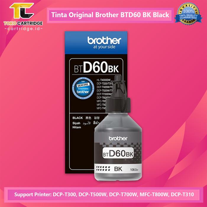 Jual Tinta Refill Brothr Original BTD60BK BT-D60BK Black DCP-T290DW ...
