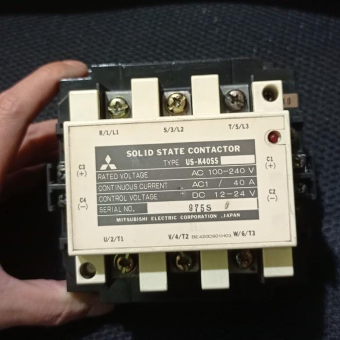 Jual solid state contactor mitsubishi US-K40SS 100-240vac 12-24vdc ...