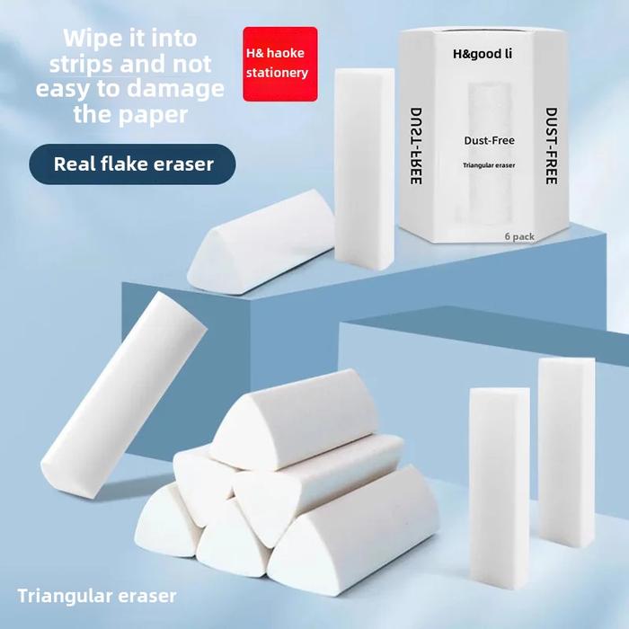 Jual HaoLiZi Triangle Rubber Eraser Clean Scrubbing No Damage To Paper ...