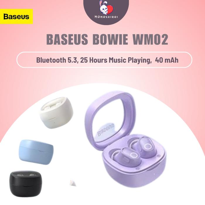 Jual Baseus Bowie WM02 TWS True Wireless Earphones Garansi Resmi BNIB ...