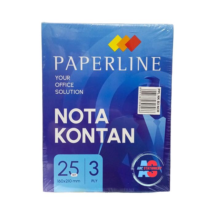 Jual Nota Kontan Besar 3 ply NCR Paperline (kelipatan 10 buku) - Pack ...