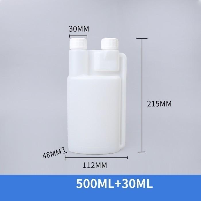Jual 500/250ml Botol Takaran Oli Samping Double Neck Bottle Botol Ukur ...