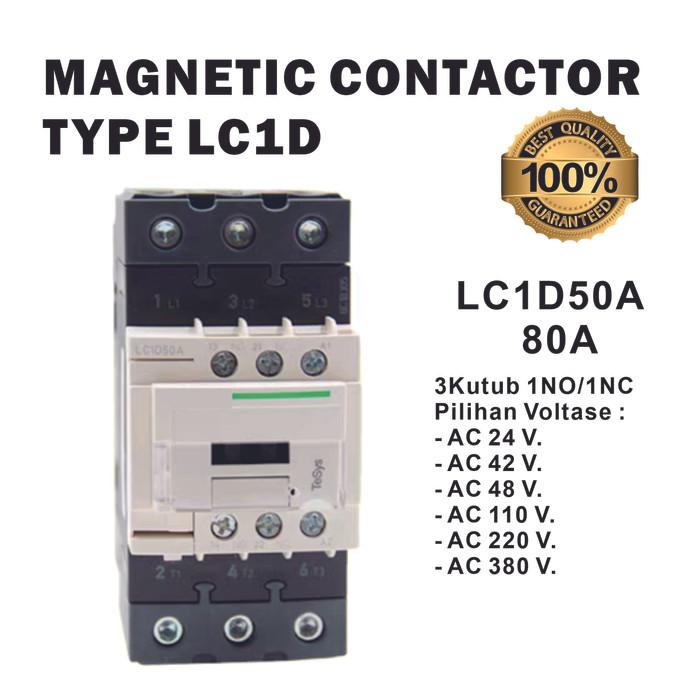 Jual KONTAKTOR CONTACTOR LC1D50AM7 - AC 220V - Kota Surabaya - losstric ...