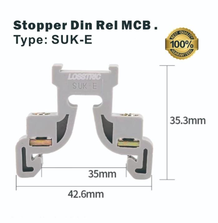 Jual Stopper Din Rel MCB / Penahan MCB - Kota Surabaya - losstric ...