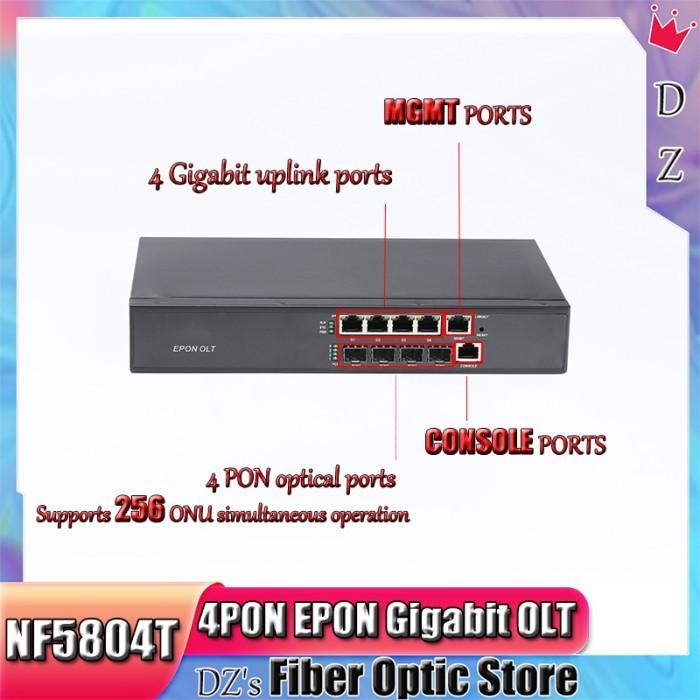 Jual 2024 New Optical Fiber Mini 4Pon Epon Olt 4Port Dc12V Web Snmp Cli ...