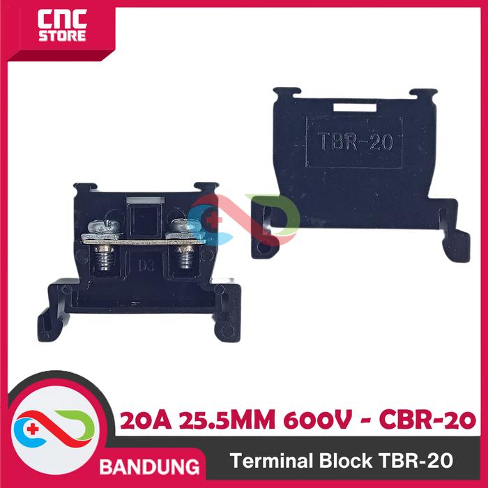 Jual Terminal Blok Din Rail Type Hitam Premium TBR-10, TBR-20, dan TBR ...