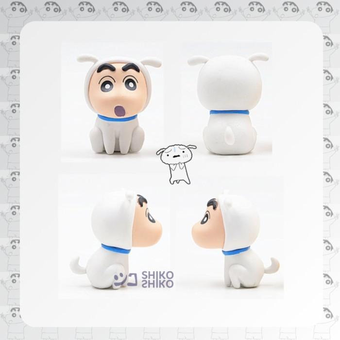 Promo FGCsc Figur Mini Chibi Shinchan Shiro Anjing Kambing Beruang ...