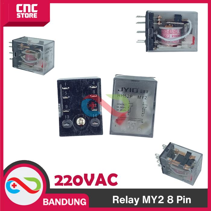 Jual RELAY 8 PIN MY2 - RELAY MY2 12V 24V 220V RELAY MY2N 8 PIN MY-2 MY ...