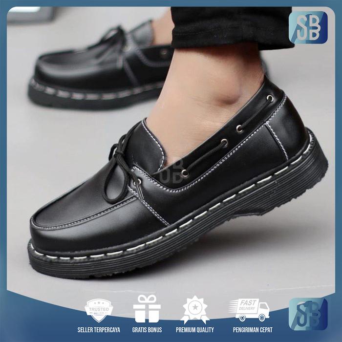Jual SABANG - SEPATU DOCMART SLIP ON KULIT PU HIGH QUALITY A+ FULL ...