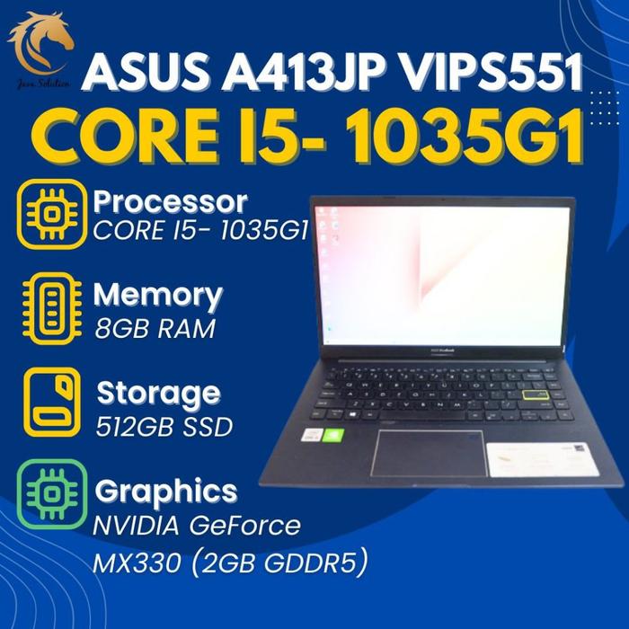 Jual Laptop asus vivobook Go slim tipis SSD - ASUS A413JP I5 10th ...