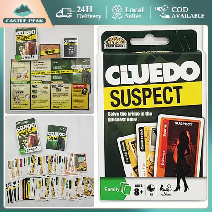 Jual Mainan Kartu Cluedo Suspect - Game Detektif Interaktif, Board Game ...