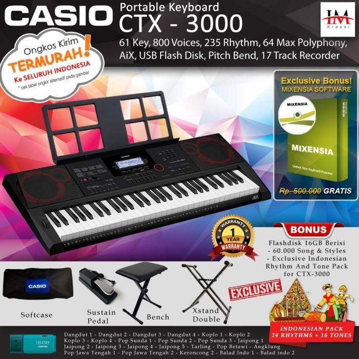 Jual Keyboard Casio CTX-3000 + Stand / CT-X3000 / CTX3000 (diatas psr ...
