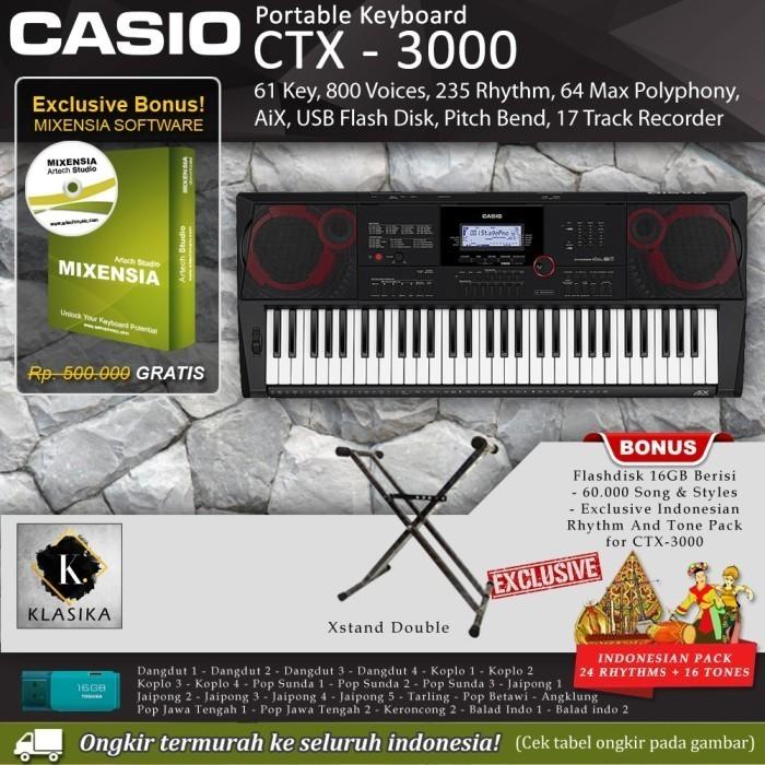 Jual Keyboard Casio CTX-3000 + Stand / CT-X3000 / CTX3000 (diatas psr ...