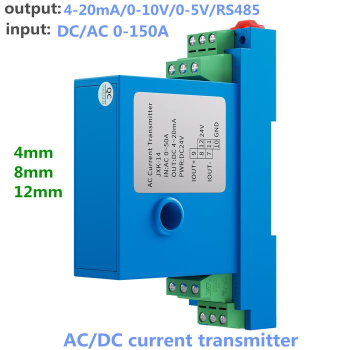 Jual AC 5A 10A 15A 20A 30A Current Transmitter 4-20mA 0-10V Output ...