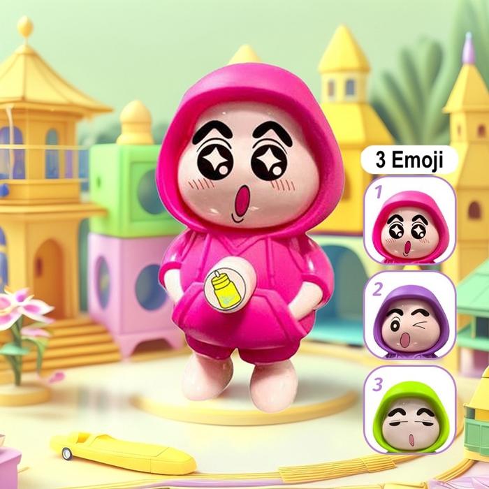Promo Shinchan Boneka Ekspresi Lucu Mainan Fidget Labubu Berubah Wajah ...