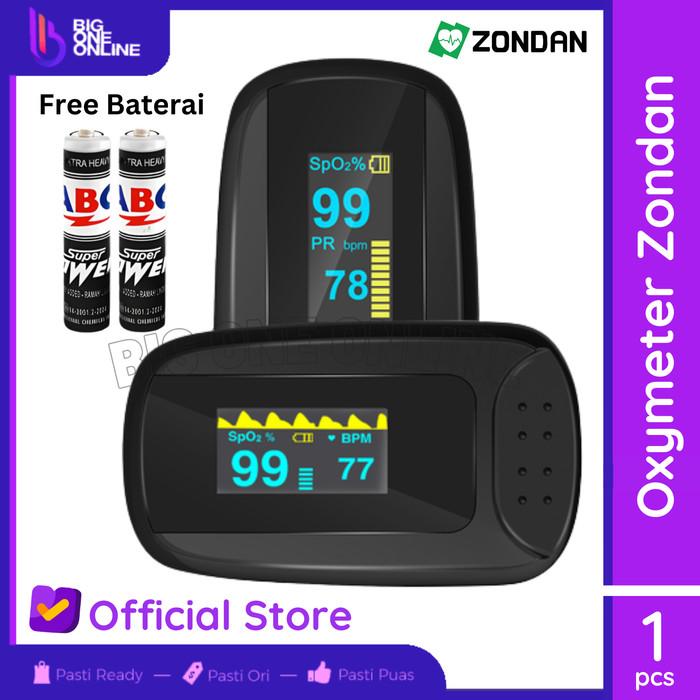 Promo Finger Pulse Oximeter ZONDAN Medical Grade, Oxymeter Saturasi ...