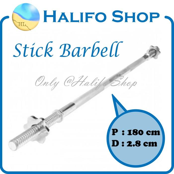 Promo STICK BARBEL DUMBELL SOLID BAR BARBELL STIK LURUS STRAIGHT BAR ...