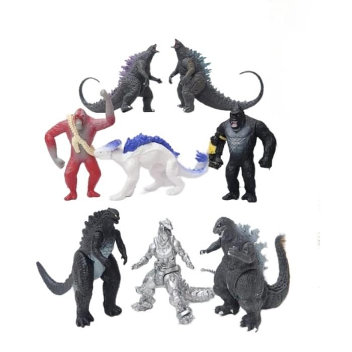 Jual Figurin Godzilla Set Of 12 Komplit Mecha Ghidorah Shin Earth ...