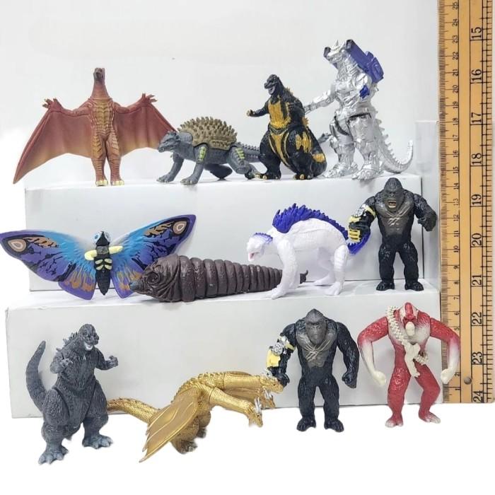 Jual Figurin Godzilla Set Of 12 Komplit Mecha Ghidorah Shin Earth ...