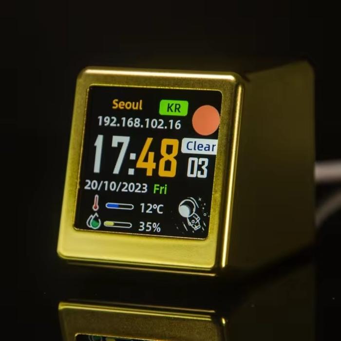 Jual GeekMagic SmallTV-Ultra - Smart WiFi Weather Forecast Bed Clock ...