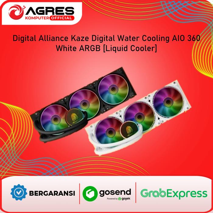 Promo Digital Alliance Kaze Digital Water Cooling AIO 360 White ARGB [Liquid Cooler] Cicil 0% 3x ...