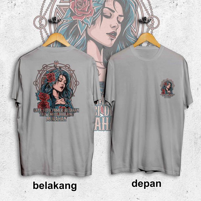 Jual GAYA FOTO PAMER BELAHAN TAPI EMOSI DIBILANG MURAHAN KAOS PRIA ...