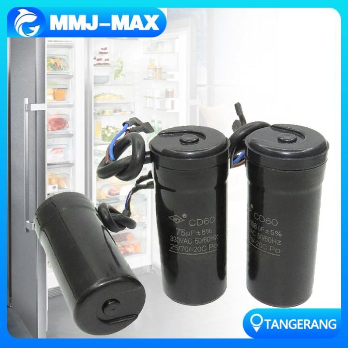 Jual CD60 Motor Start Kapasitor Kulkas 64uf/Kapasitor Freezer - Hitam ...