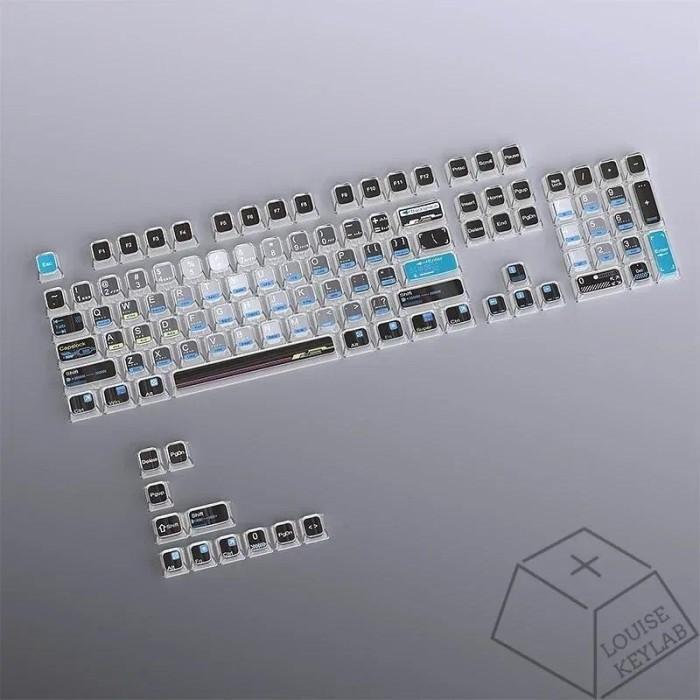 Jual Keycap Double-layer Crystal Two-Tone 3D MDA Profile 115 key set PC ...