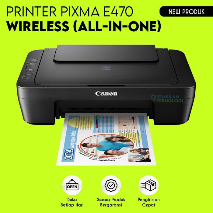 Jual Printer PIXMA Canon InkJet E470 E410 TS307 Print Scan Copy ...