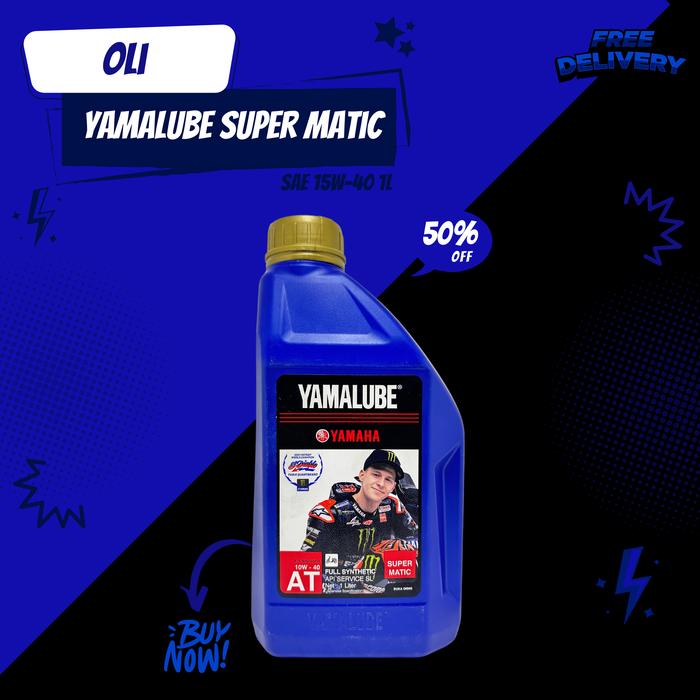 Jual 1DUS Oli Motor Yamalube Super Matic 15W-40 1L 1 Dus isi 24pcs ...