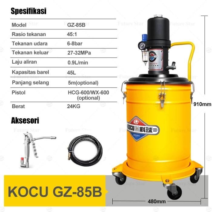 Promo Pompa Gemuk Angin Mesin 12Liter 38 Liter Air Operated Lubricator ...