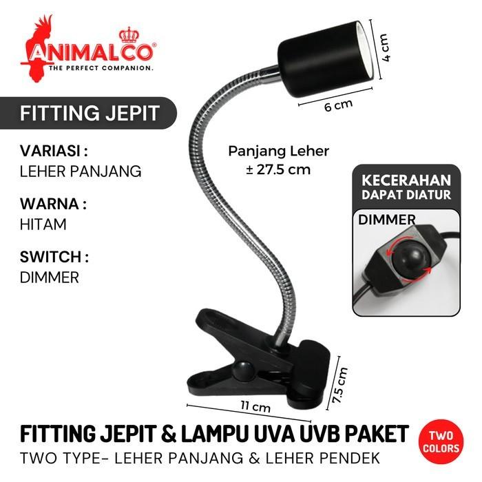 Jual Fitting Keramik Lampu UVA UVB Reptil Jepit Dimmer Fiting Pemanas ...