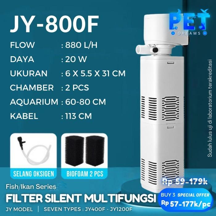 Jual Pompa Internal Filter Air Aquarium Akuarium Celup Submersible Susun jy - 800F 2CHAMBER ...