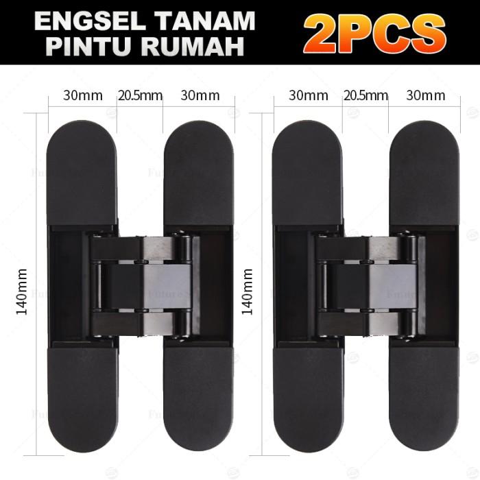 Promo Engsel Tanam Pintu Rumah Holder 180-Degree Invisible Hinges ...