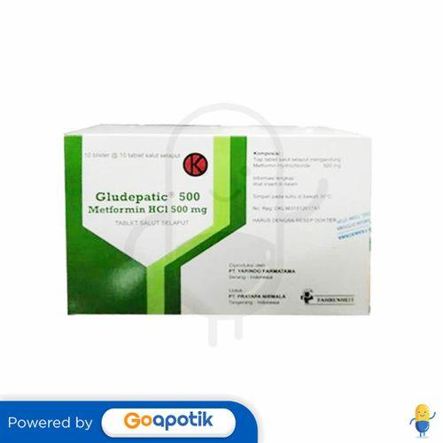 Jual GLUDEPATIC 500 MG BOX 100 TABLET - Kota Bekasi - Apotek Zulkarnain ...
