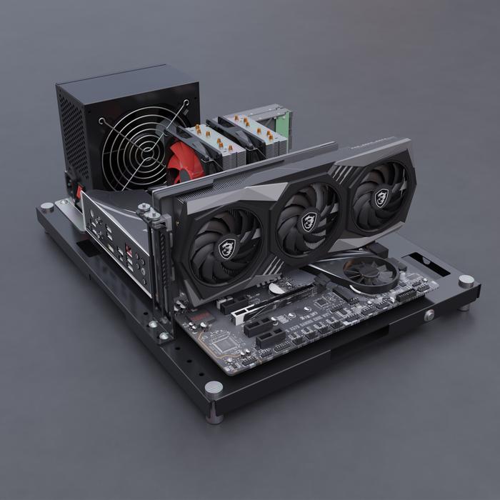 Jual PC Test Bench Open Frame DIY Gaming Computer Open Case Acrylic ...