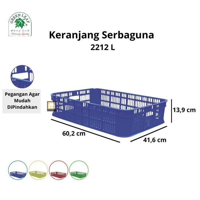 Jual Box Container / Keranjang Industri Buah Roti Green Leaf 2212L ...