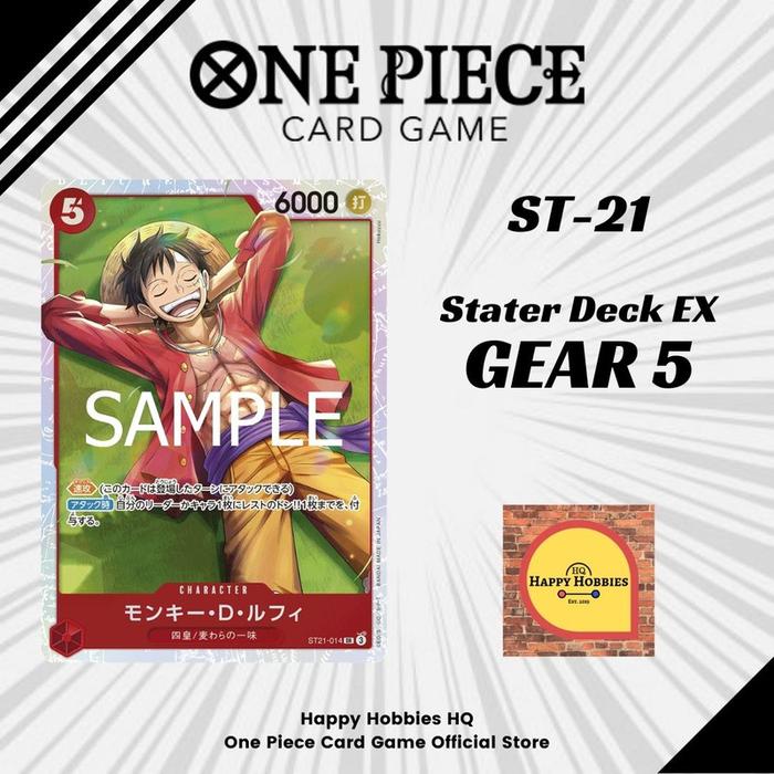 Promo One Piece Card Game ST21-014 Monkey D. Luffy SR - Kota Surabaya ...