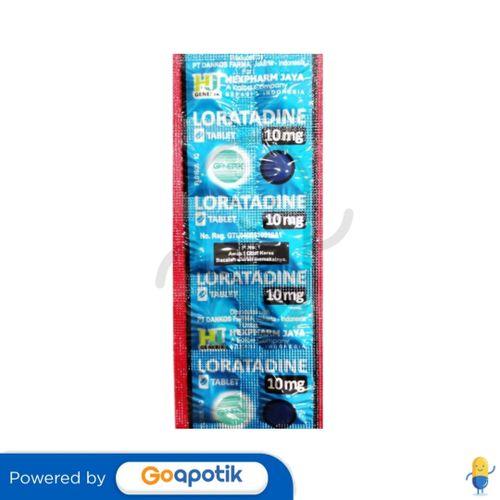 Jual LORATADINE HEXPHARM JAYA 10 MG STRIP 10 TABLET - Kota Surabaya ...