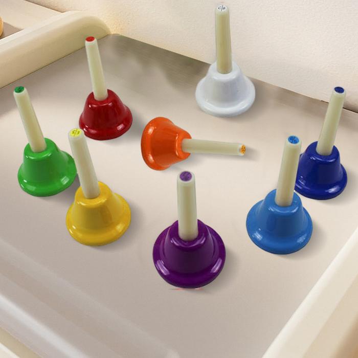 Jual Orff Diatonic Musical Bells Colorful Diatonic Desk Bells 8-Note ...