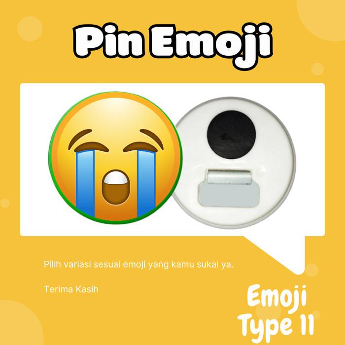 Jual Gantungan Kunci Pin Emoji Lucu Pin Bros Peniti Emoticon Pin Magnet ...