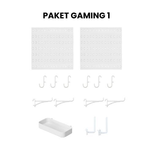 Jual BEST INCO Pegboard Gaming Setup - Wall Shelf Board Full Set ...