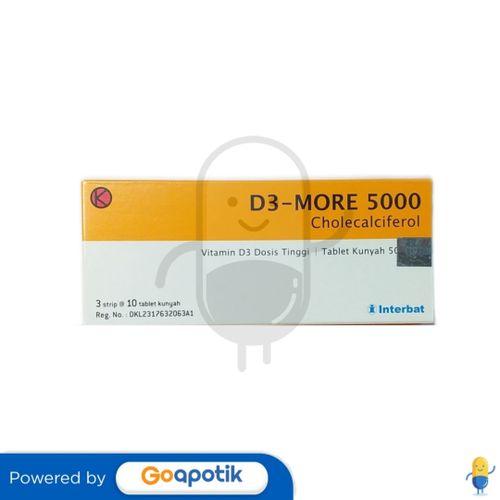 Jual D3-MORE 5000 BOX 30 TABLET - Jakarta Timur - Apotek Nuha Farma by ...