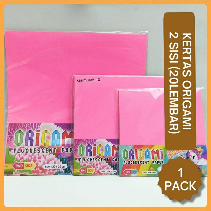 Jual (20 LEMBAR) Kertas Origami Lipat 2 Sisi / Kertas Origami - Kab ...