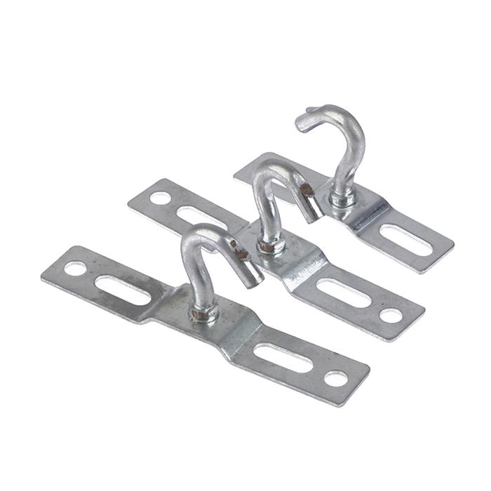 Jual 70mm 80mm 95mm Metal Open Hook Mounting Plate Hanging Plate ...